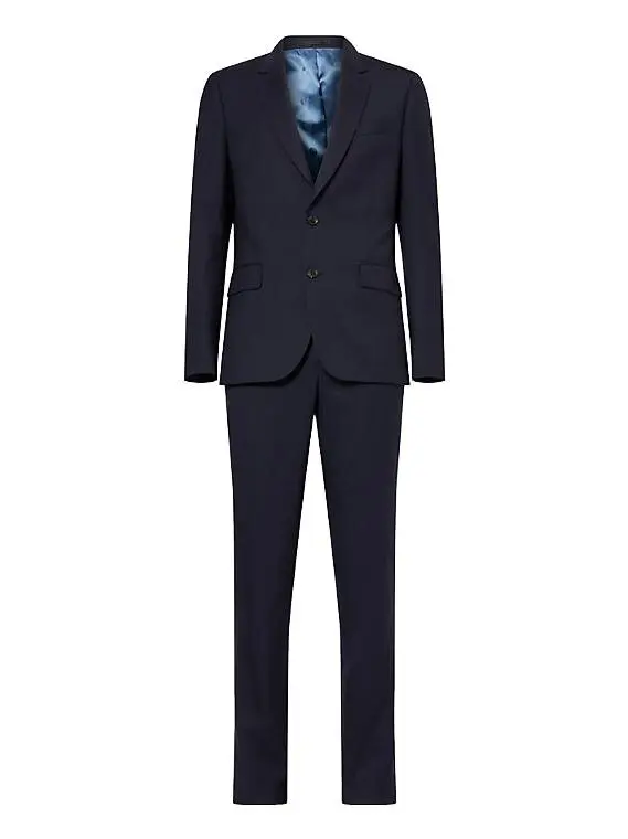 Paul Smith Tailored Notch-lapels Wool Suit - Blue