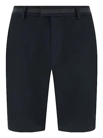 Boggi Milano Stretch-woven Bermuda Shorts - Navy Blue