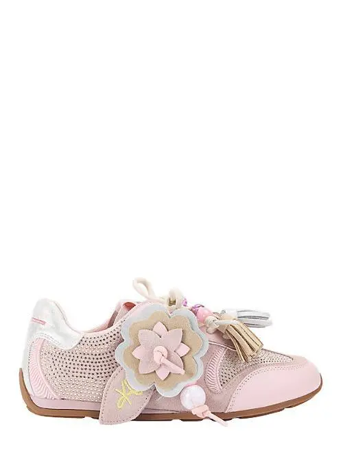 Kurt Geiger Lennon Suede Trainers - Pink Comb
