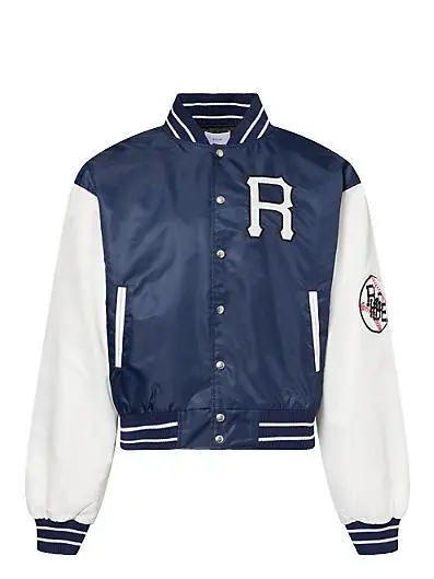 Rhude Contrast-sleeves Shell Jacket - Navy