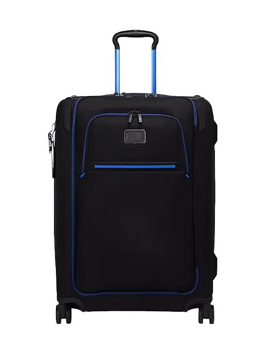 Tumi Alpha 4 Medium Dual Access Expandable Checked Suitcase 66cm - Black/ultra Blue