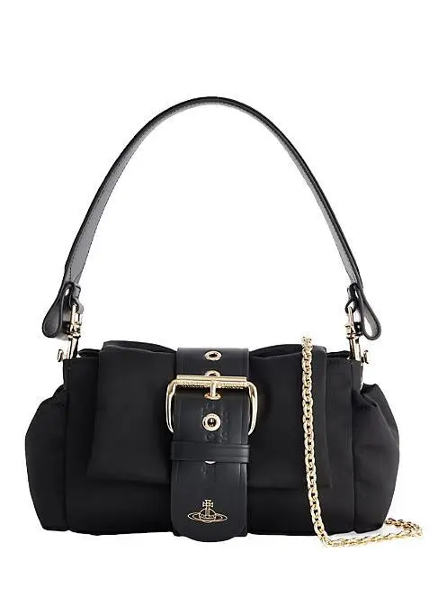 VIVIENNE WESTWOOD Hazel Treasure Woven Shoulder Bag - Black