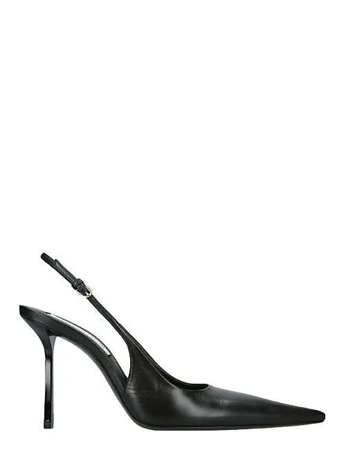 Victoria Beckham Stiletto Slingback 100 Leather Pumps - Black