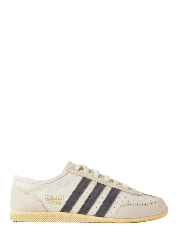 ADIDAS ORIGINALS Japan Decon Perforated Leather Sneakers - Neutrals
