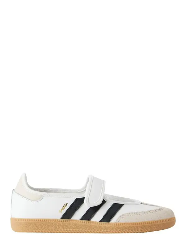 ADIDAS ORIGINALS Samba Jane Leather Sneakers - White