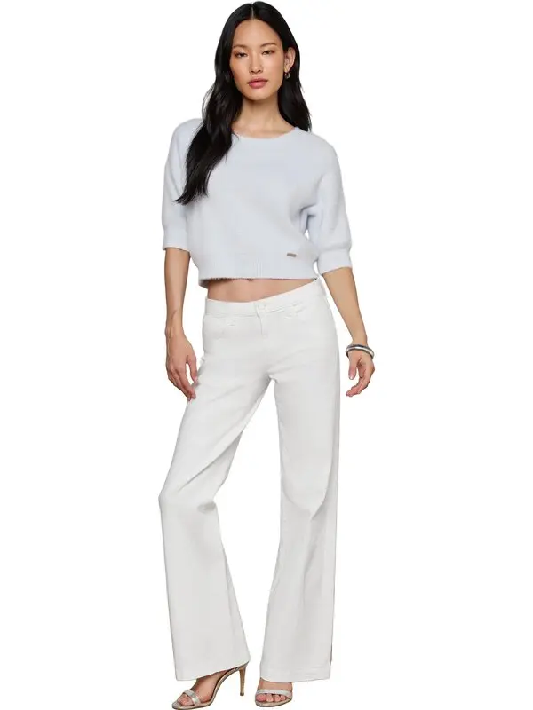 L'Agence Joanne Wide-leg Jeans - Blanc