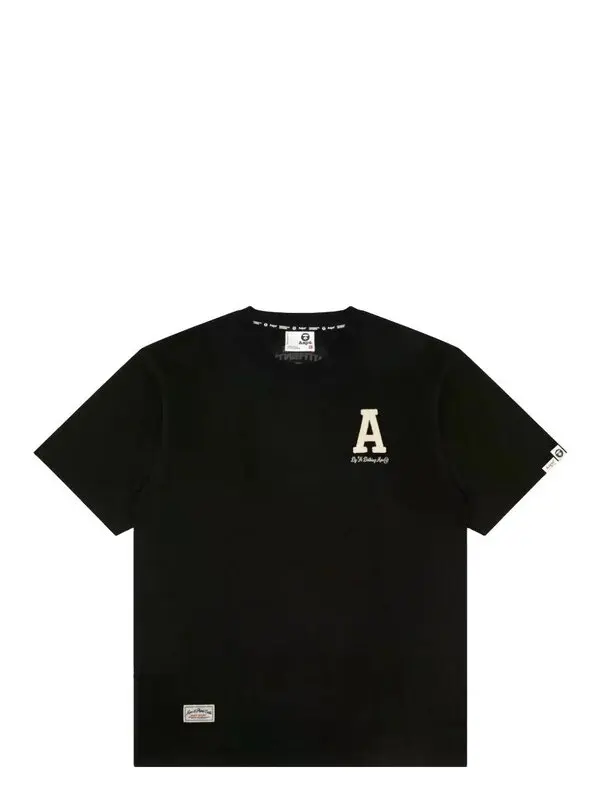 AAPE BY *A BATHING APE® Appliqué T-shirt - Black