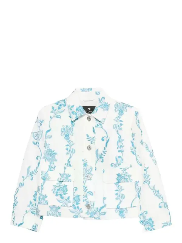 Etro Floral Embroidered Jacket - White