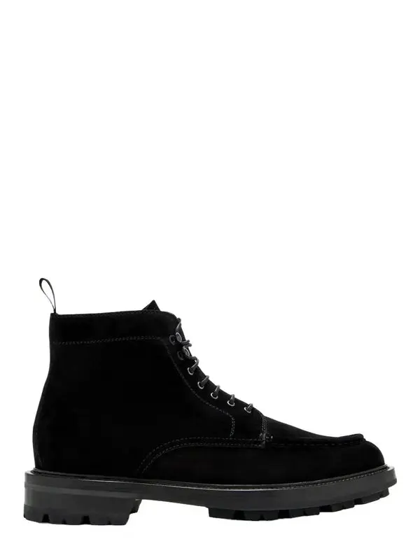BARRETT Lace-up Suede Boots - Black