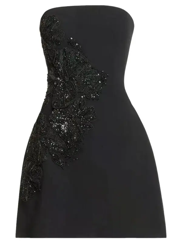 Elie Saab Sequin-embellished Mini Dress - Black