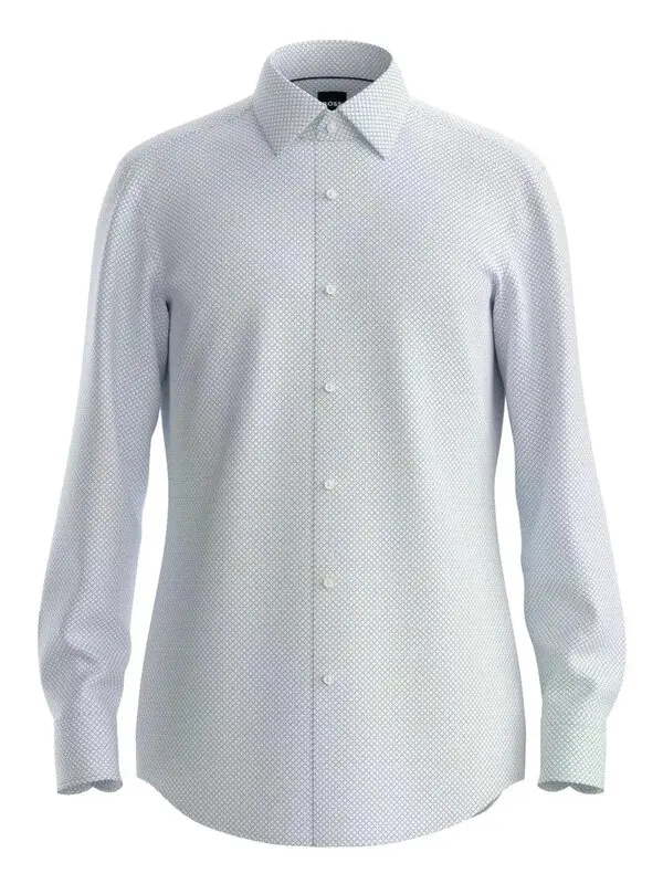 BOSS Patterned Shirt - White
