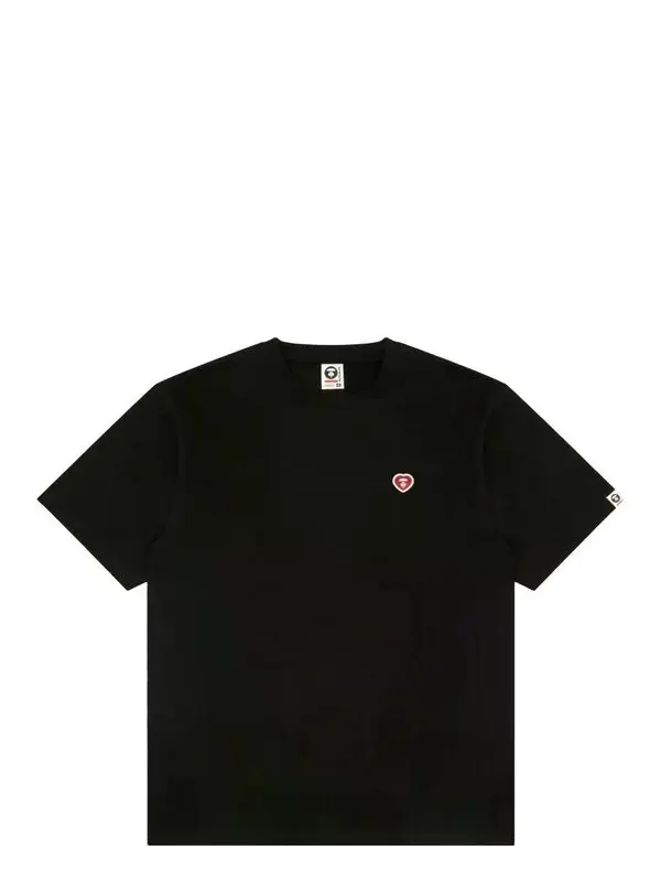 AAPE BY *A BATHING APE® Appliqué T-shirt - Black