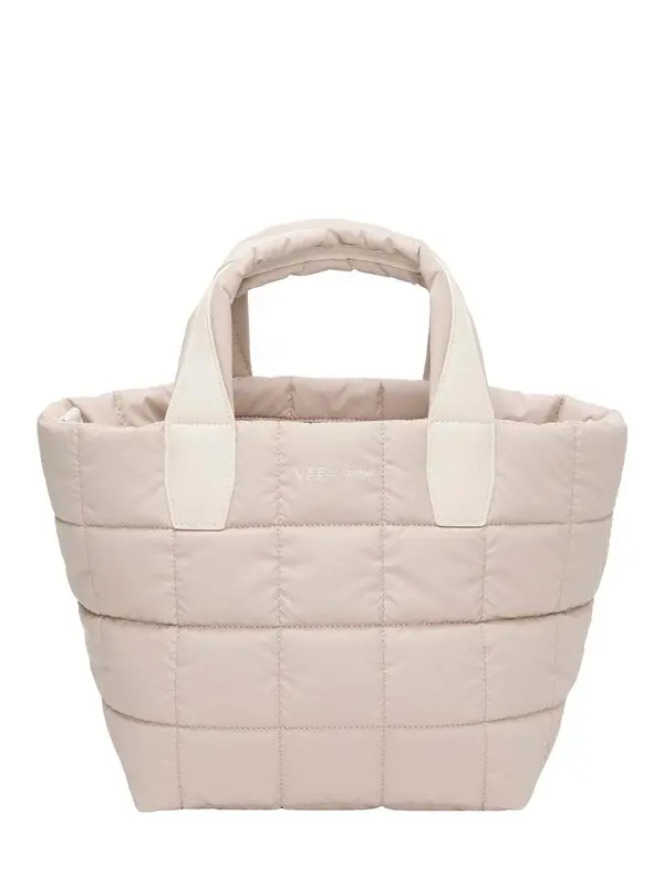 VEECOLLECTIVE Small Porter Quilted Tote - Soft Taupe