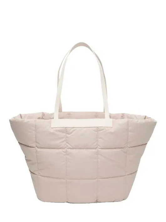 VEECOLLECTIVE Porter Basque Recycled Nylon Tote - Soft Taupe