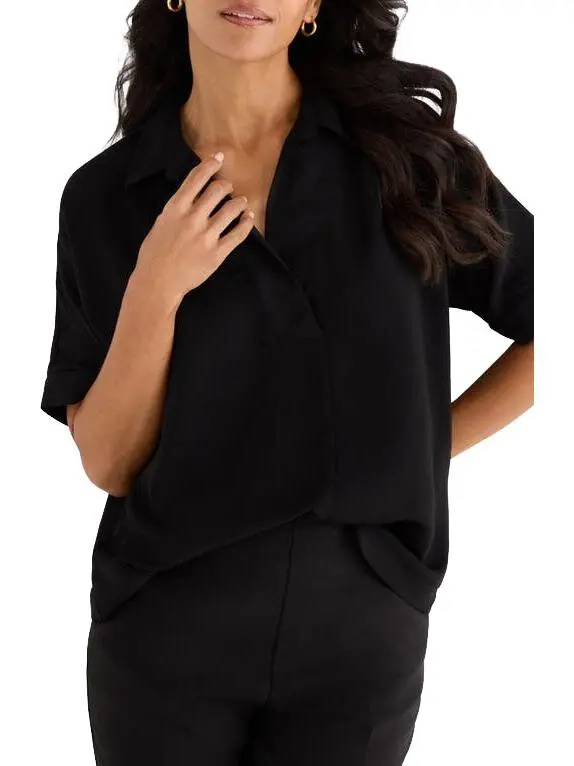 NIC+ZOE Devon Shirt - Black Onyx