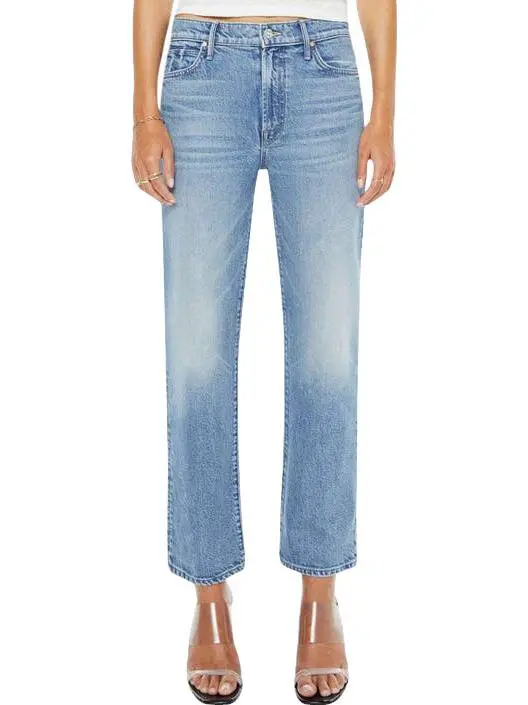 MOTHER The Kick It High-waist Straight-leg Jeans - Birds Gone Wild