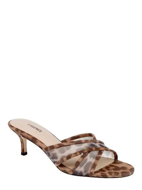 L'Agence Padua Slide Sandal - Leopard