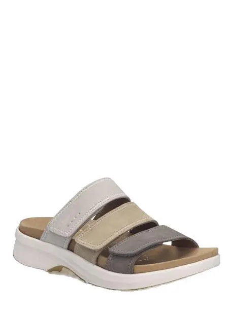 Josef Seibel Estelle 11 Platform Wedge Slide Sandal - Granite