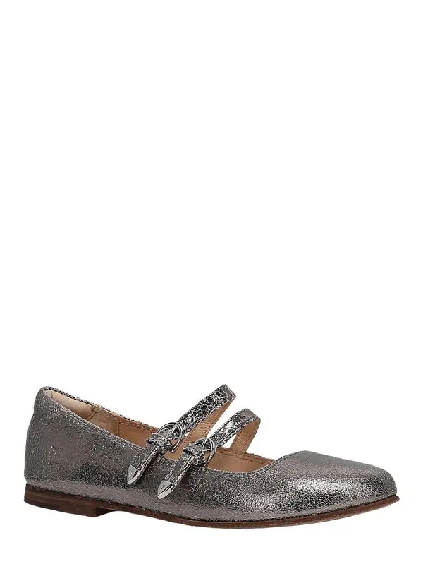 Frye Carson Mary Jane Flat - Gunmetal