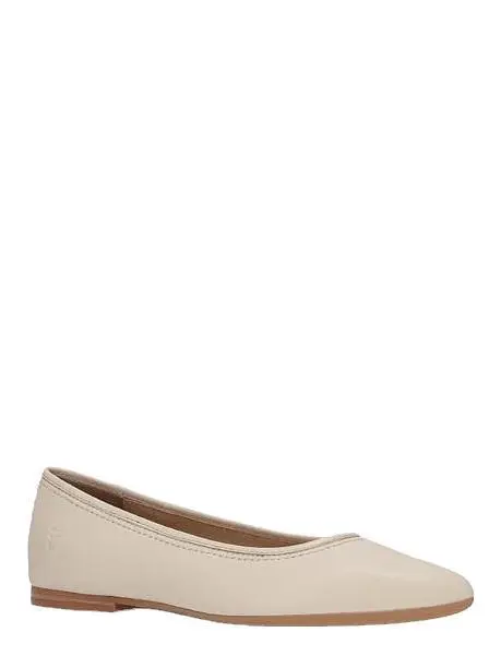Frye Heather Pointed Toe Ballet Flat - Ecru