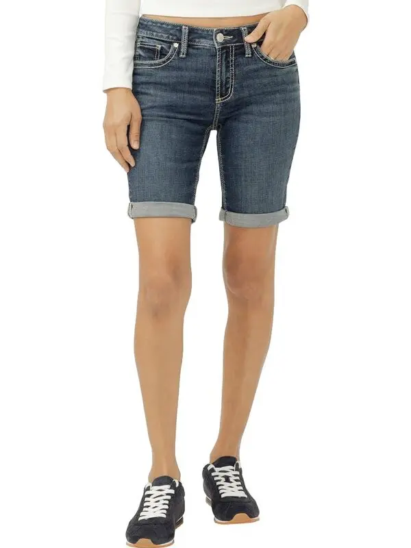 SILVER JEANS CO. Suki Denim Bermuda Shorts - Fort Myers
