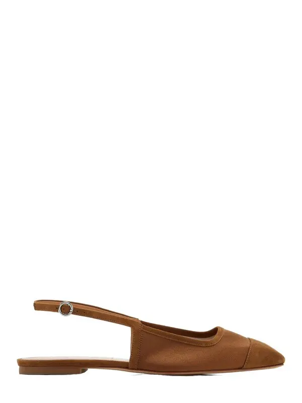 AeydĒ Geraldine Slingback Flats - Brown