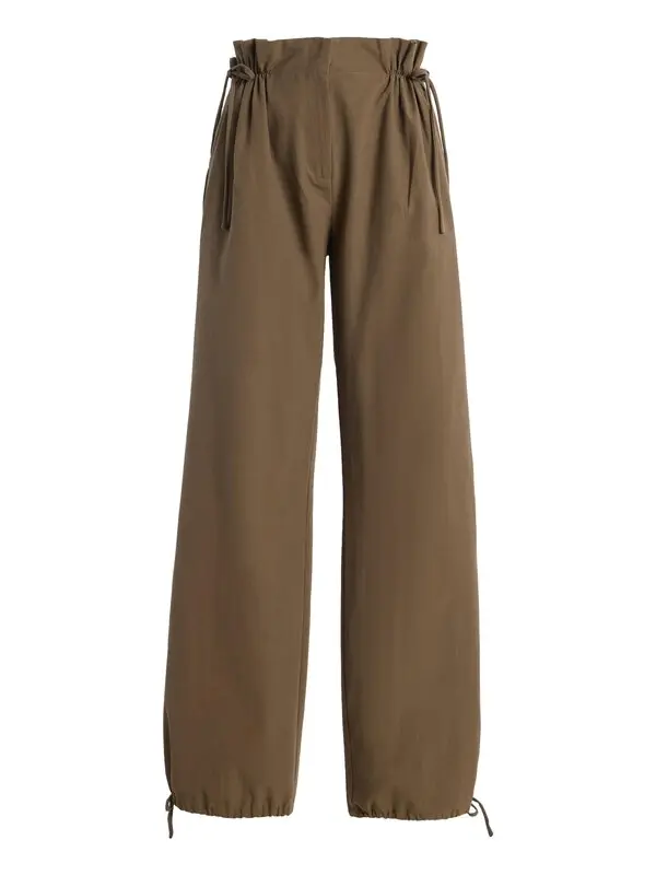 Tove Claudette Drawstring Trousers - Khaki