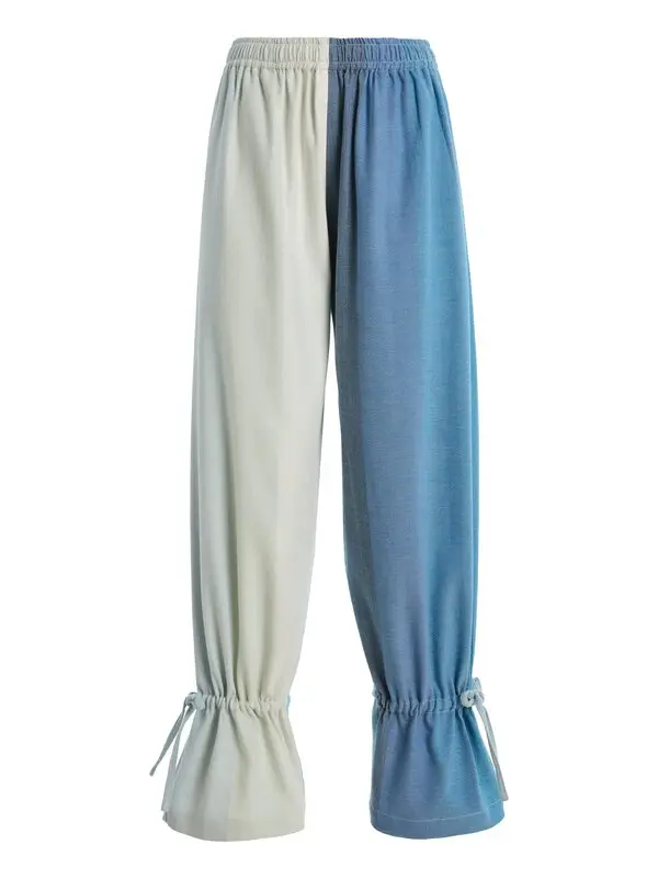 MARRAKSHI LIFE The Parachute Cotton Pants - Blue