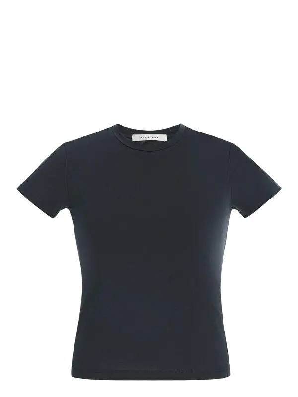 SLVRLAKE Fitted Cotton T-shirt - Black