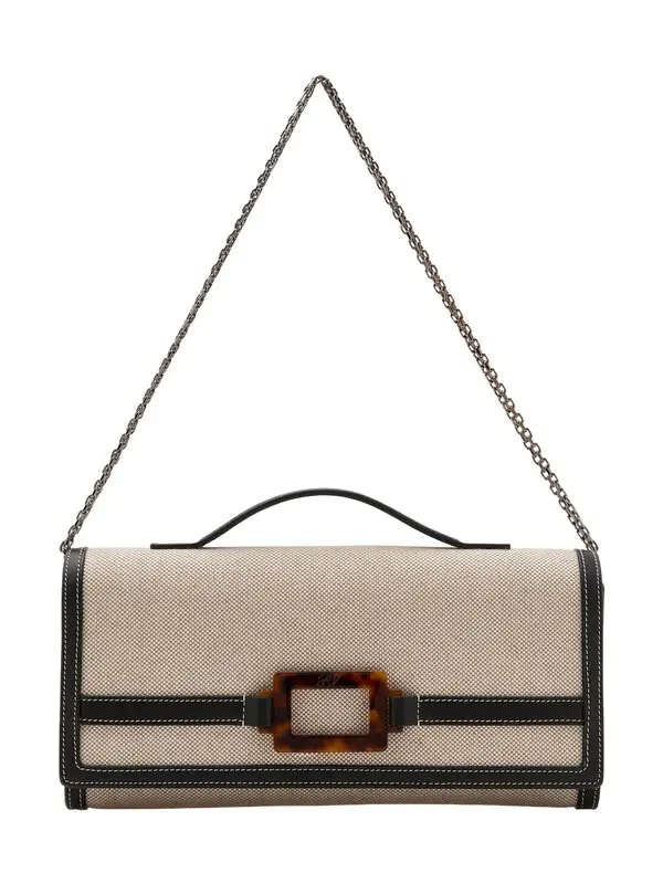 ROGER VIVIER Belle Vivier Clutch - Neutral