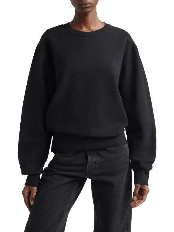 Saint Laurent Cassandre Logo Sweatshirt - Noir