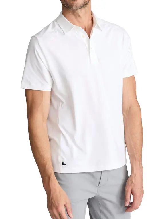 UNTUCKIT Solid Performance Polo - White