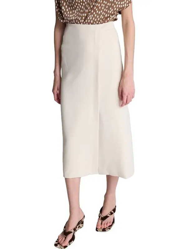 KENNETH COLE Slit Midi Skirt - Oyster