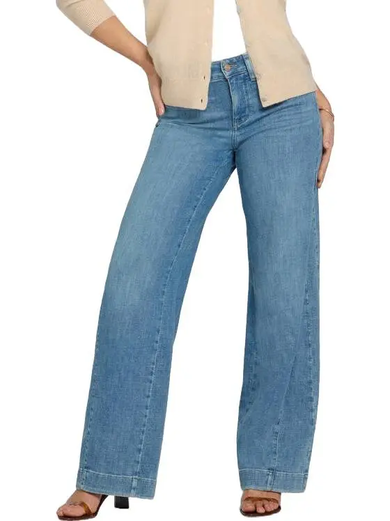 NYDJ Teresa Godet Wide Leg Jeans - Dawn Rock