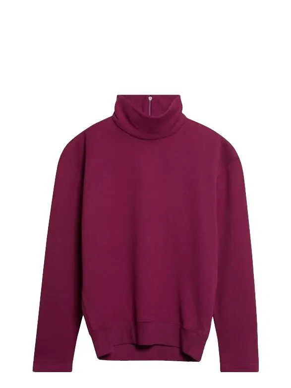 Saint Laurent Cotton Fleece Sweatshirt - Violet