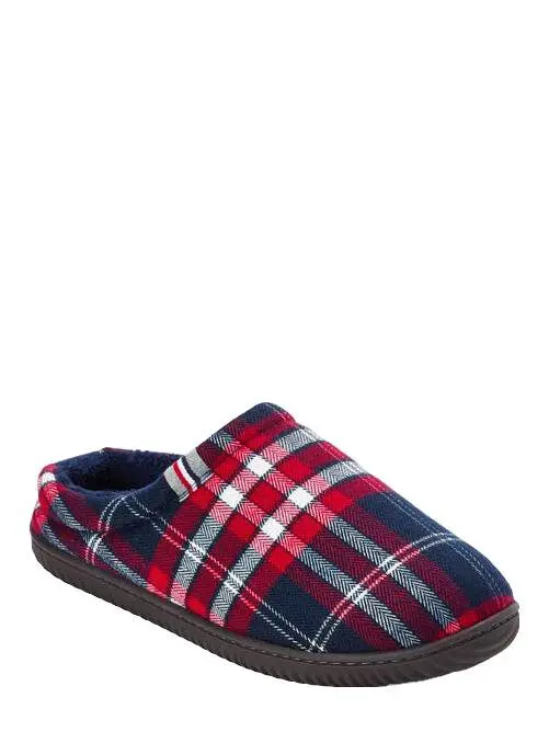 DEARFOAMS Case Casual Clog Slipper - Navy Plaid