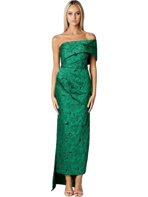 BARIANO Amyilya Off Shoulder Maxi - Green