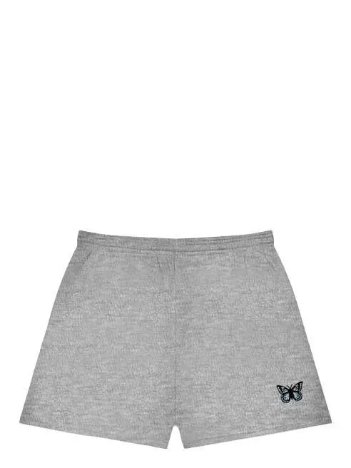DALIX Butterfly Jogger Sweatshorts - Athletic Heather