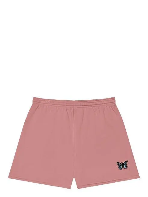 DALIX Butterfly Jogger Sweatshorts - Mauve