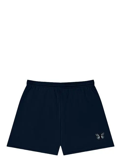 DALIX Butterfly Jogger Sweatshorts - Navy Blue