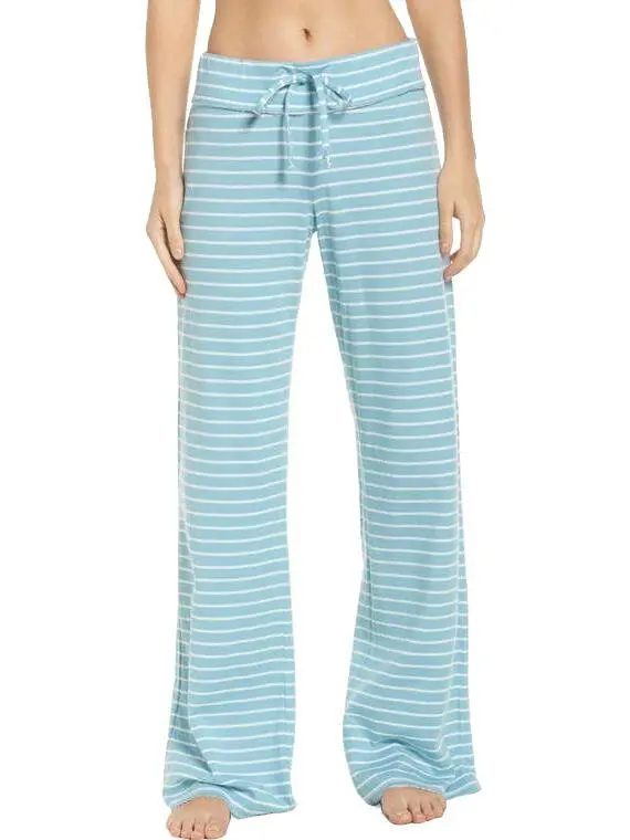 Nordstrom Lazy Mornings Lounge Pants - Teal Reef Bella Stripe