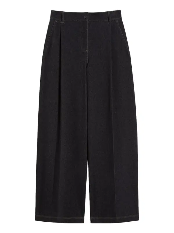 Max Mara Denim-effect Jersey Five-pocket Trousers - Ultramarine