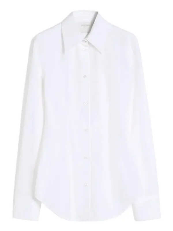Max Mara Slim-fit Poplin Shirt - Optical White