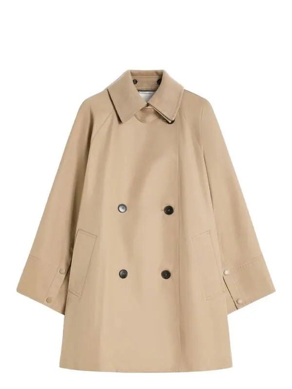 Max Mara Water-repellent Padded Gabardine Trench Coat - Hazelnut Brown