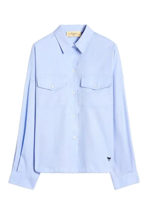 Max Mara Cotton Oxford Shirt - Light Blue