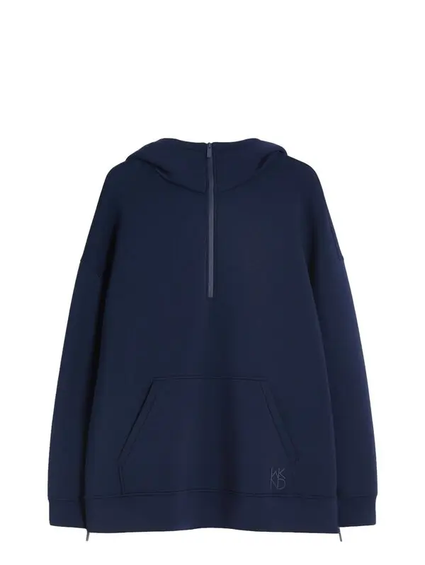 Max Mara Long Scuba Jersey Sweatshirt - Navy
