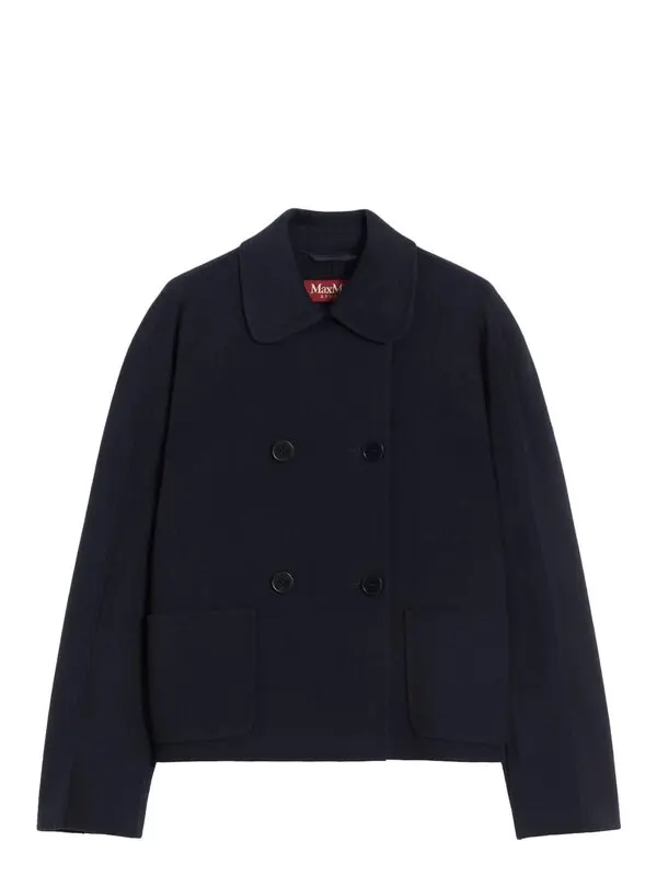 Max Mara Wool, Cashmere, And Silk Jacket - Navy