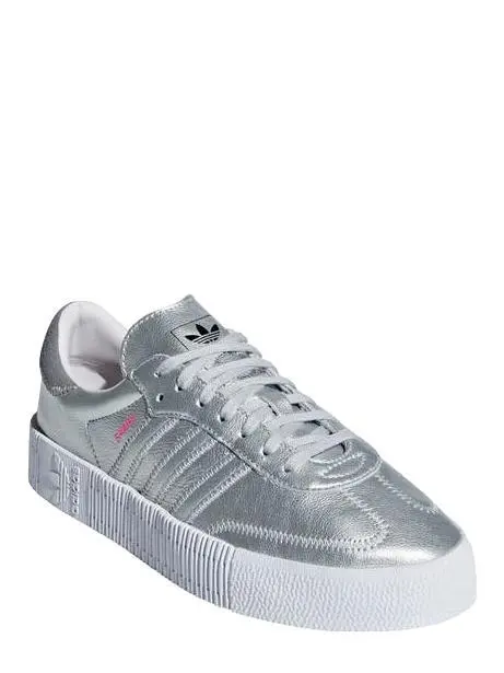 Adidas Samba Rose Sneaker - Silver Metallic/orchid Tint