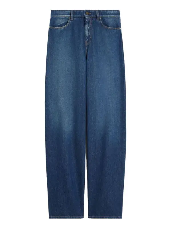 Max Mara Denim Baggy Jeans - Navy