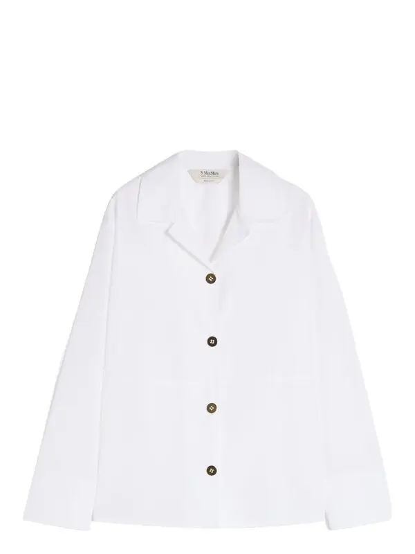 Max Mara Poplin Button-up Shirt - White